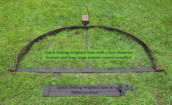A Weighted Base Quick folding for use with a 5 foot Bownet. Bownet not ...