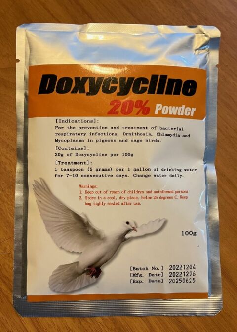 Doxycyline 20% powder for treatment of bacterial, respiratory ...