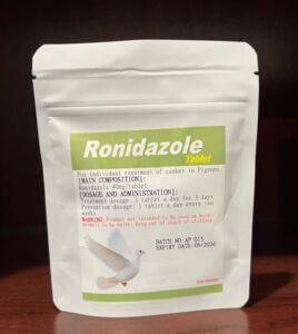 Ronidazole tablets for treating Canker or Frounce in pigeons, raptors ...