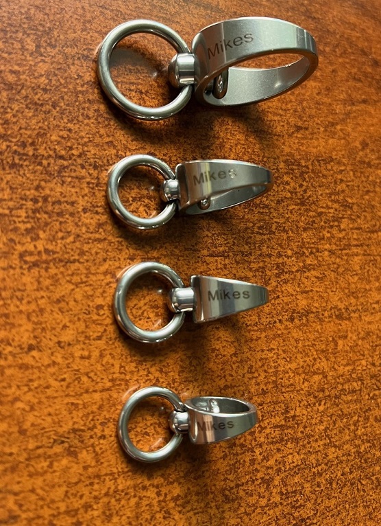 Mikes custom Figure Eight Stainless Steel Swivels - Mike's Falconry ...